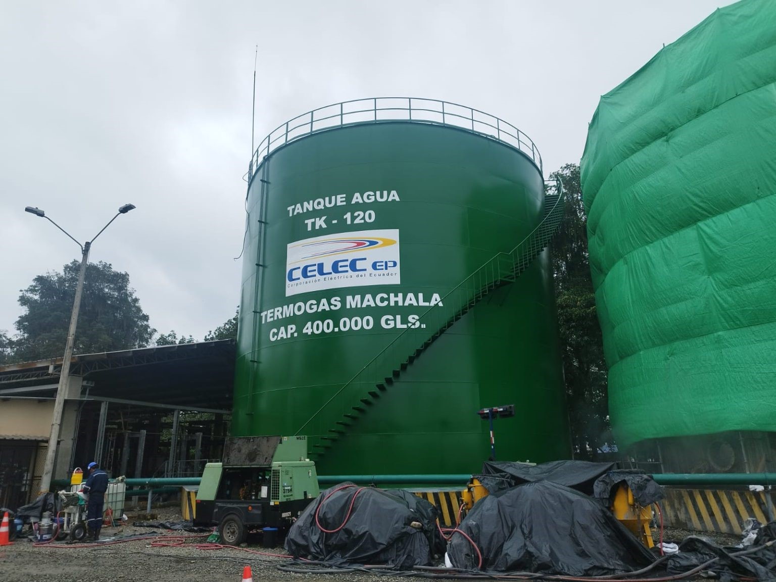 » CELEC EP Termogas Machala realiza mantenimiento en los tanques de ... » CELEC EP Termogas Machala realiza mantenimiento en los tanques de ...