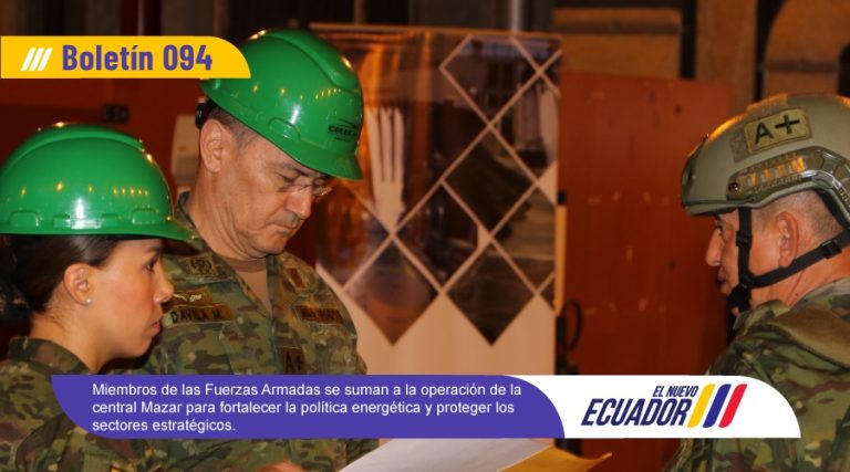 Miembros de las Fuerzas Armadas se suman a la operación de la central Mazar para fortalecer la ...